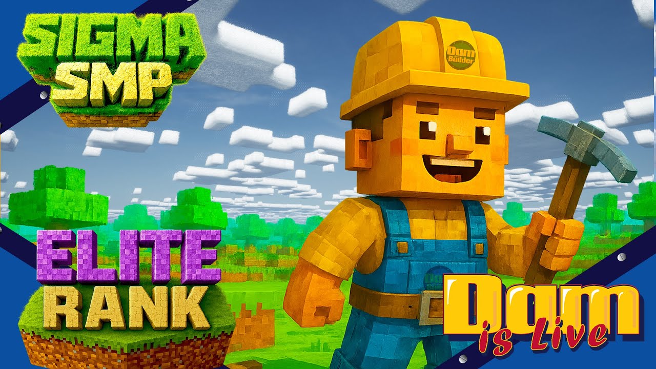 🔴Season 9 Day9 | Sigma SMP | I GOT ELITE RANK| Java & Bedrock # ...
