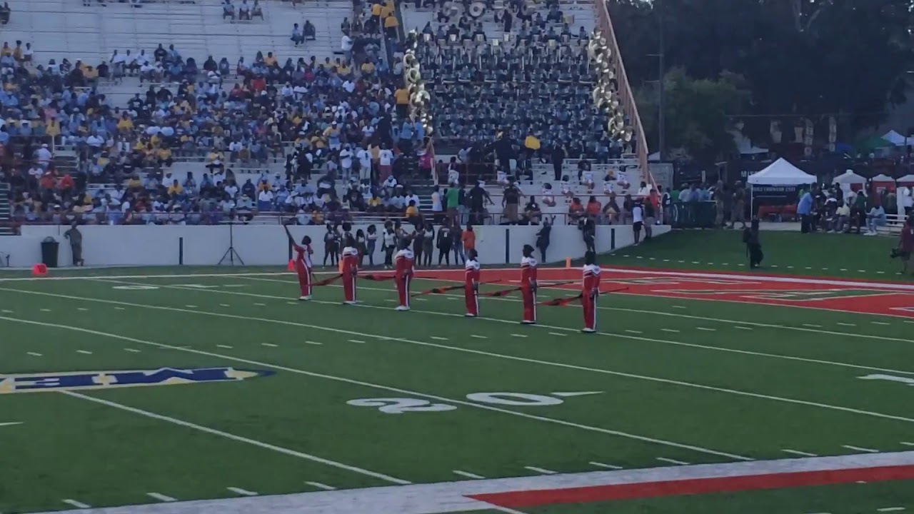 FAMU Marching 100 2019 Flag Corp SU game - YouTube