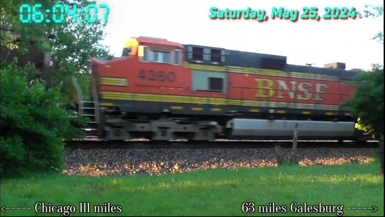 5/25/24 BNSF Mendota Sub Trains w/ Odd K5LLA, Odd K5H, Amtrak Deadhead, Patched Dash 9 - YouTube