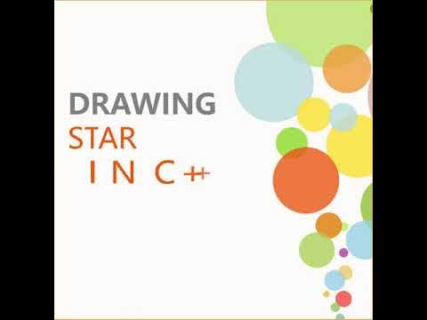 drawing star in c++ 💥💥 | Advanced Pattern Printing in C++ | #coding #shorts #graphics #cp - YouTube