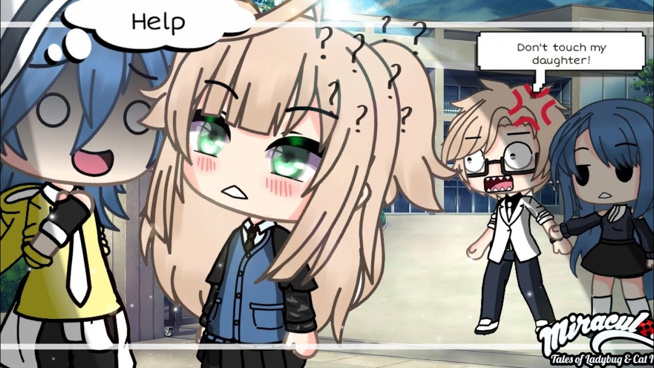 🌸Adrien and Marinette Meets Emma's Boyfriend😳•||MLB||•Gacha Life ...