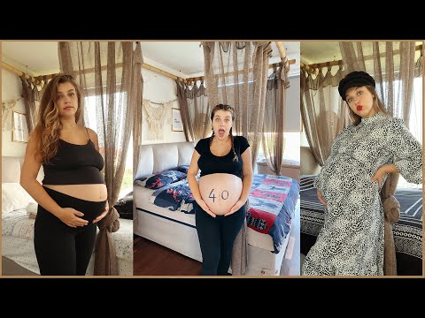 PREGNANCY TRANSFORMATION |❤️ Hafta Hafta karnımın büyümesi! Tam 40 hafta!😳