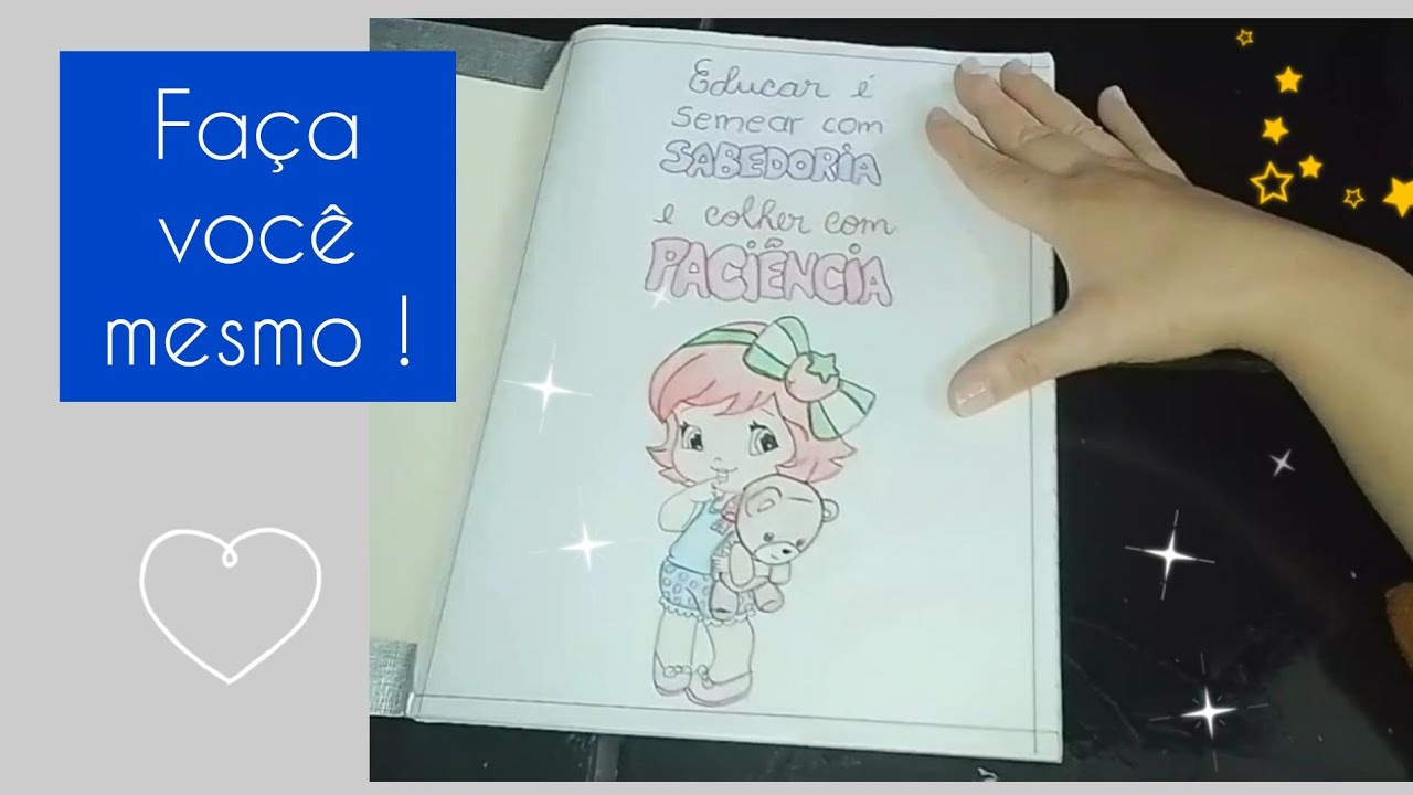 Como Fazer Contra Capa De Trabalho Escolar - FDPLEARN