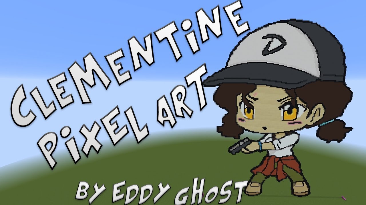 Minecraft Pixel Art Timelapse - Clementine (TWD) - YouTube
