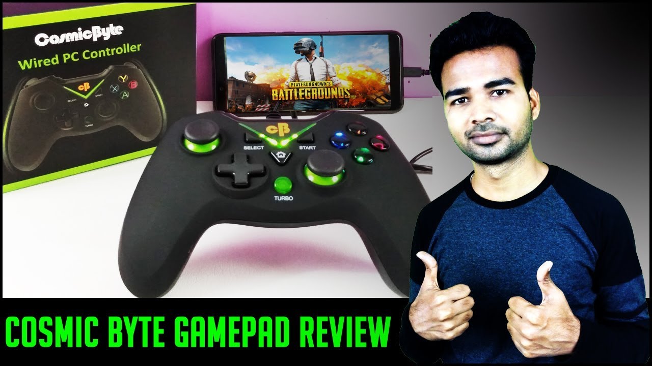 Cosmic Byte Wired PC Controller Unboxing and Review on Android Smartphone | HINDI - YouTube