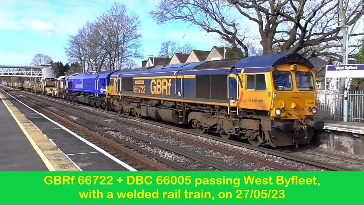 66722 "Sir Edward Watkin" + 66005 "Maritime Intermodal One" passing ...
