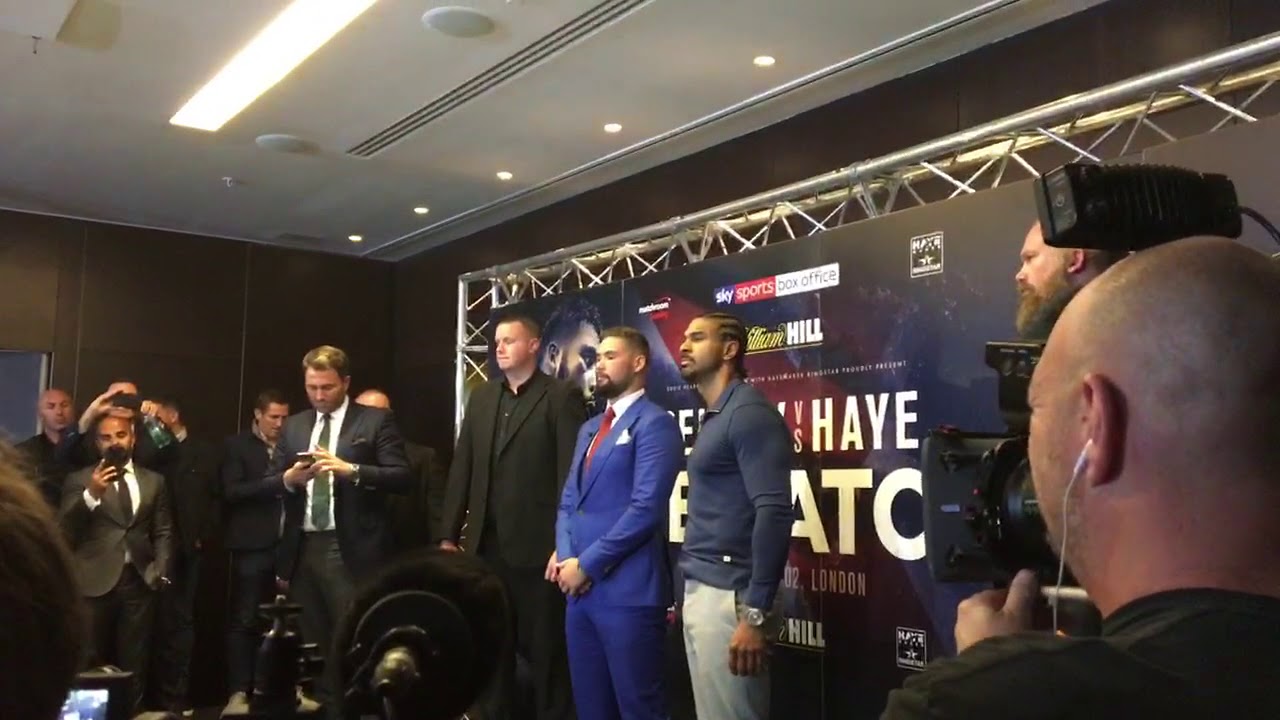 Tony Bellew and David Haye face off at press conference for # ...