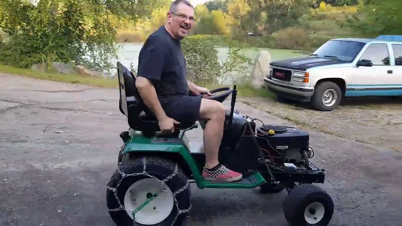 Lawn Mower Wheelie Fail, Old Man Crashes - YouTube