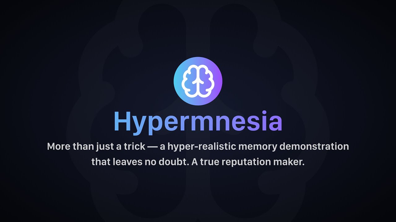 Hypermnesia teaser - YouTube