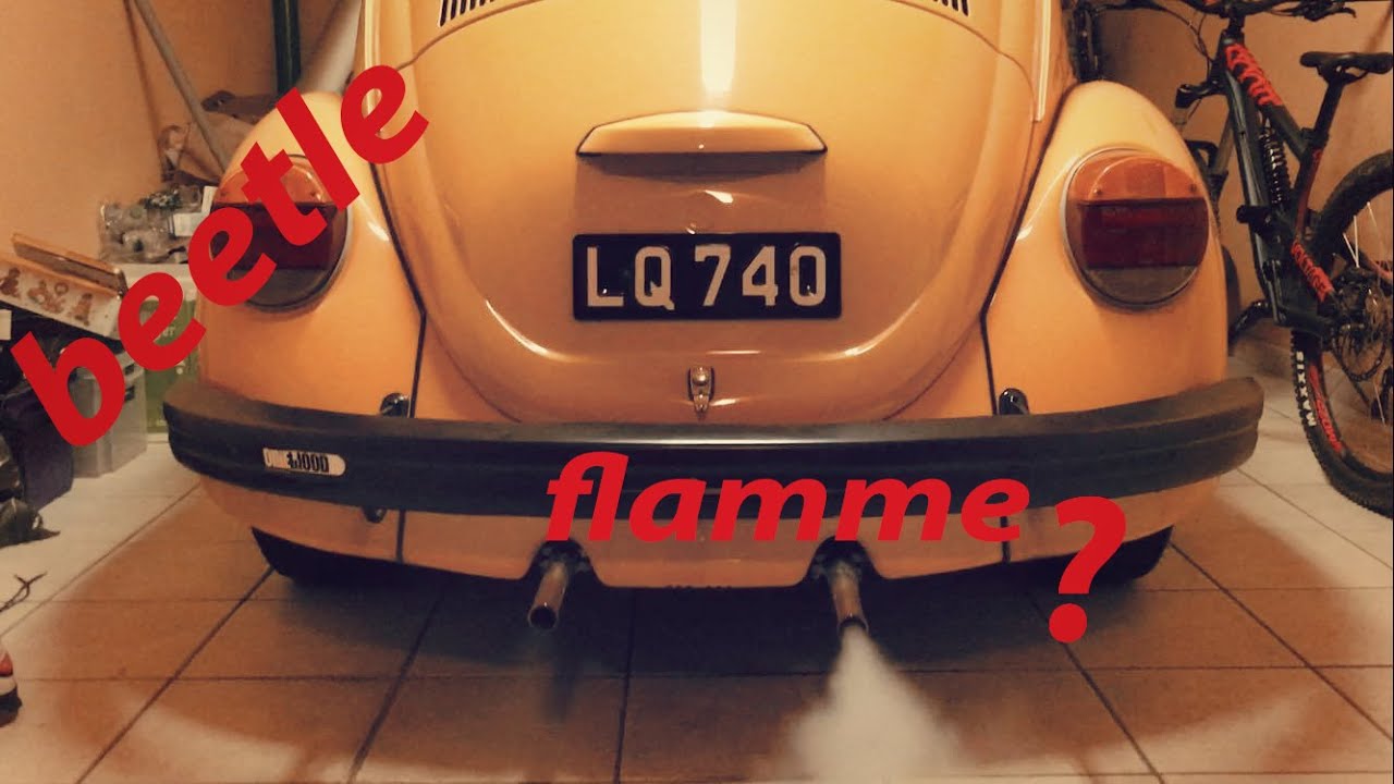 VW 1300 beetle 1968 engine sound - YouTube