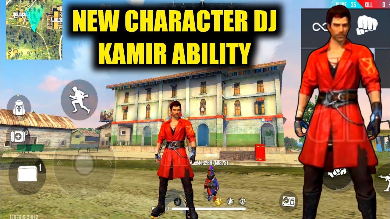Free fire New character k character ability | k character skill - YouTube