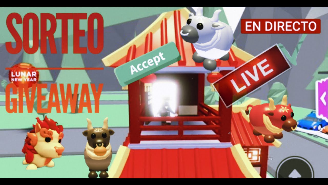 🔴DIRECTO🔴 Sorteo León Guardián, cajas y coches del año lunar. Adopt me ...