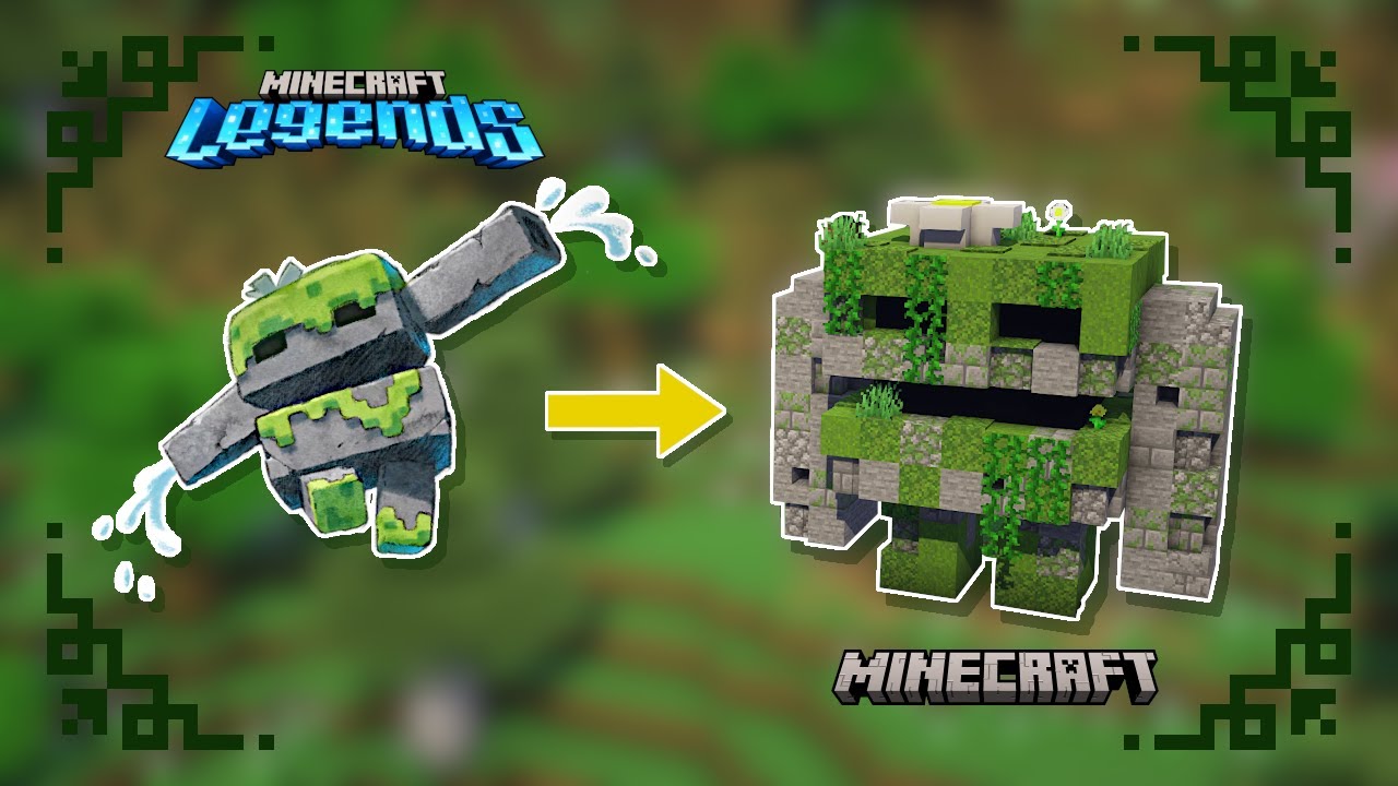 Build Tutorial | Minecraft Legends Mossy Golem - YouTube