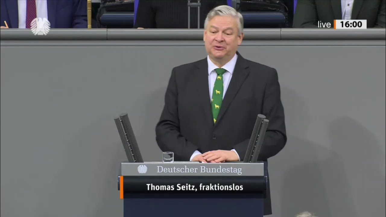 AKTUELL : REDE THOMAS SEITZ ( AFD ) AM 31.JANUAR IM DEUTSCHEN BUNDESTAG ...
