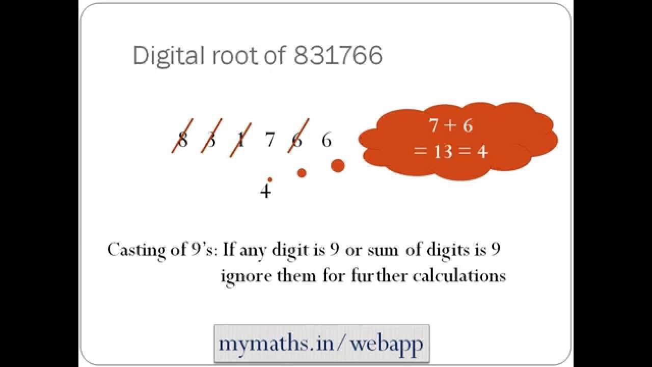 Ganit Margadarsak : Vedic Mathematics - Digital Roots 6d - YouTube