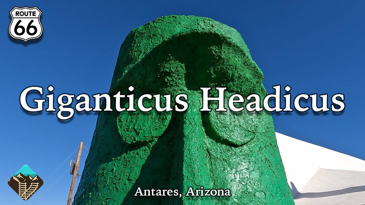 Visiting Giganticus Headicus on Route 66 in Arizona - YouTube