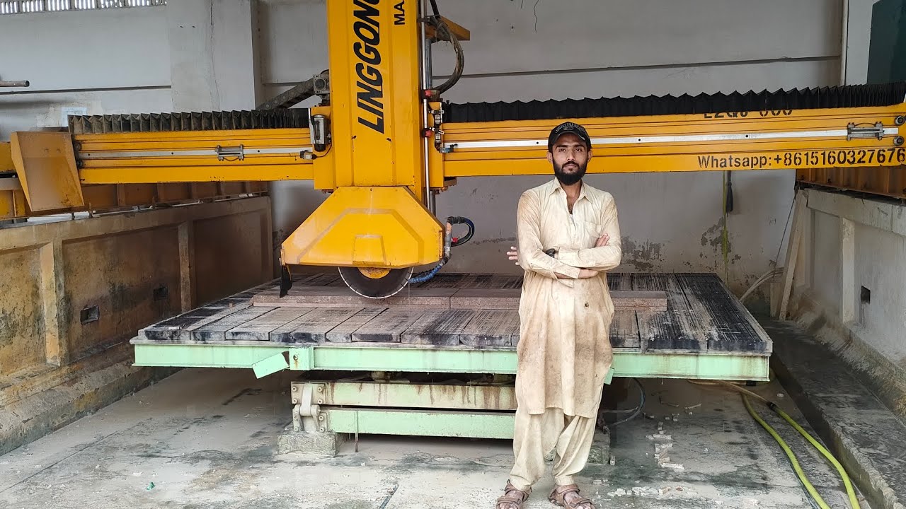 Automatic Marbal cutting machion - YouTube