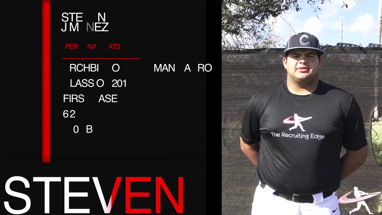 Steven Jimenez Infield Class of 2018 - YouTube