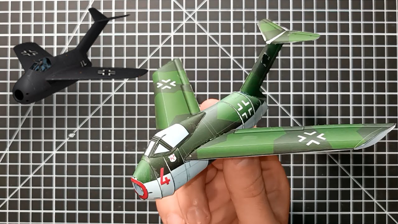 Focke-Wulf Ta 183 Huckebein Aircraft Model | DIY Paper Huckebein | How ...