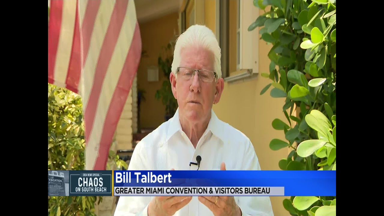 Tourism Chief Bill Talbert Touches On South Beach Chaos - YouTube