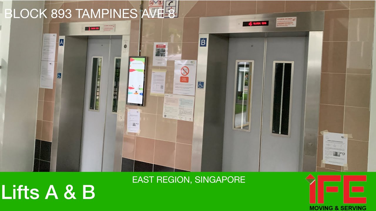 HDB Block 893 Tampines || IFE Elevator - YouTube