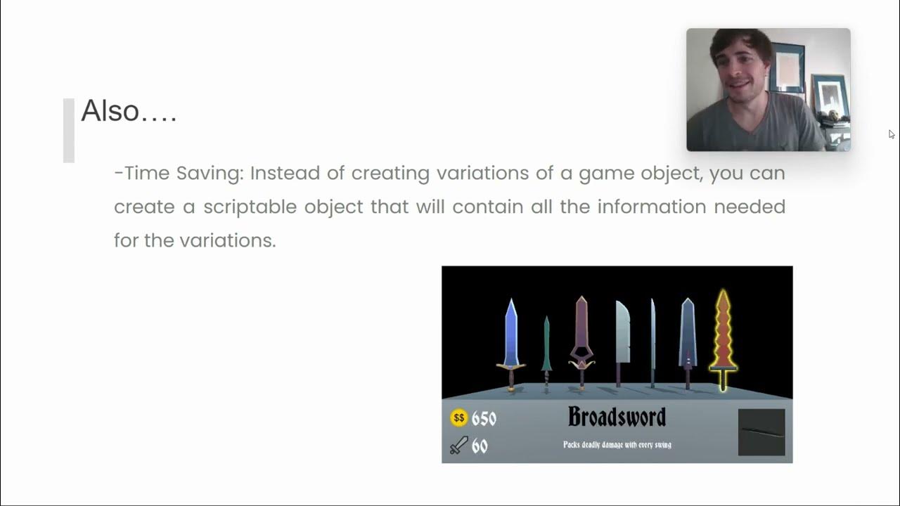 Unity tutorial Scriptable Objects beginer tutorial - YouTube