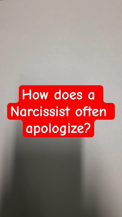 How does a Narcissist often apologize? #narcissist #narcissism #narcissisticabuse #narcissists ...