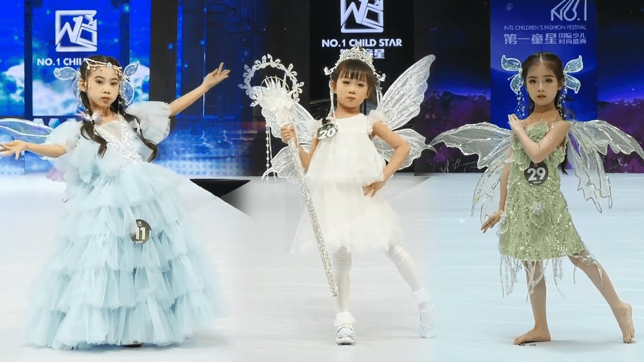 Heavenly Elegance: Adorable Chinese Kids Parade with Confidence in ...