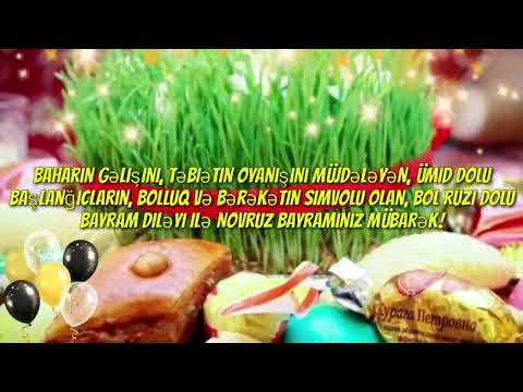 Novruz Bayraminiz Mubarek olsun |Bayram tebriki videosu