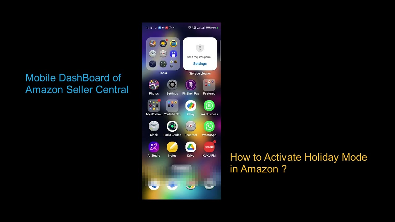 How to Activate Holiday Mode in Amazon ? | eCommerce Business | My eCommerce Journey - YouTube