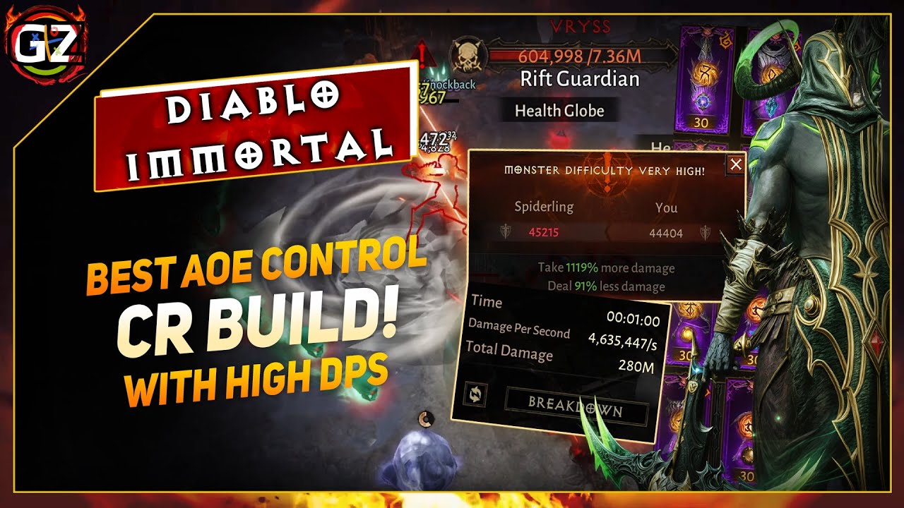 Best AOE Control Challenge Rift High DPS Build - 280 Mil Per Min! | DH ...
