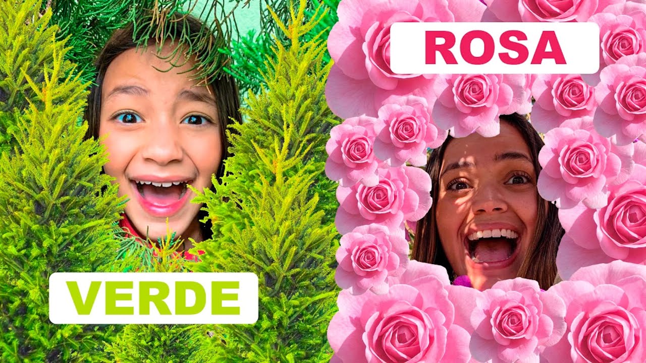 ESCONDE ESCONDE NA COR - VERDE VS ROSA - YouTube