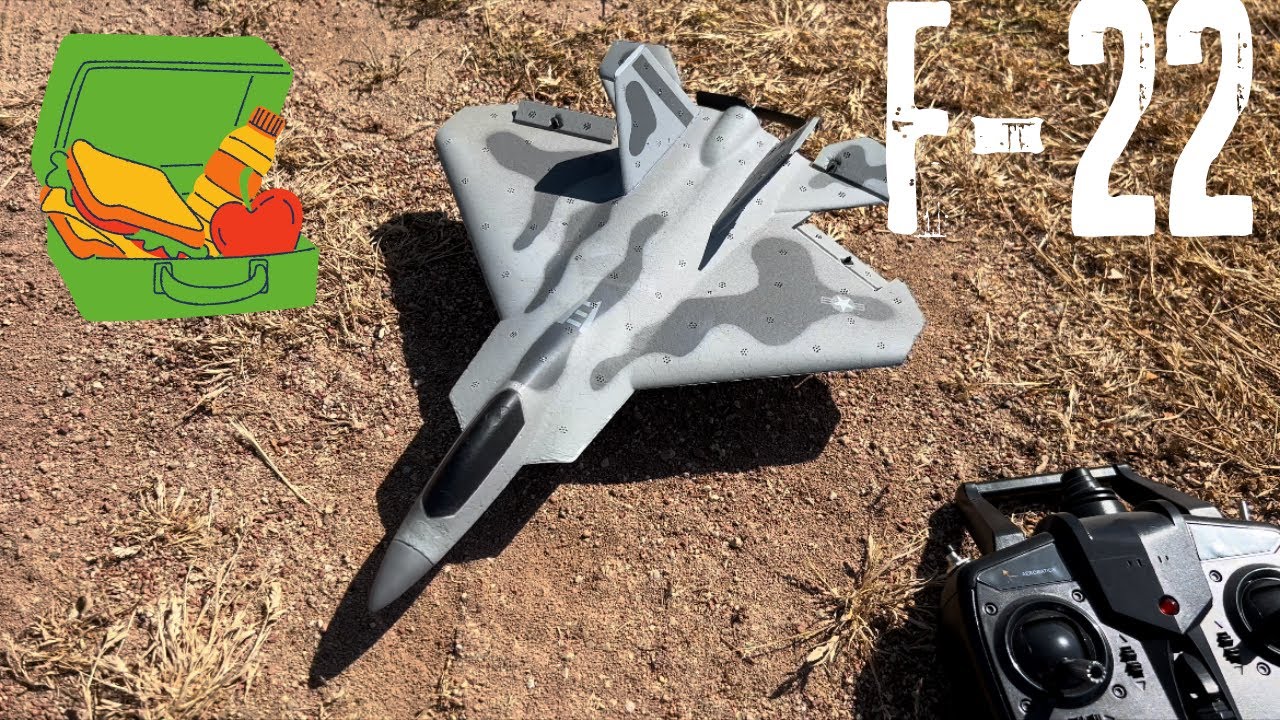 Lunch box special! 🥪 🍎 🥤 Eachine F-22 Raptor .. wild ride ! - YouTube