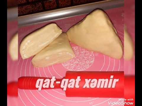 ❌Mayasız qat-qat xəmir resepti❗Milföy hamurunun tarifi❗