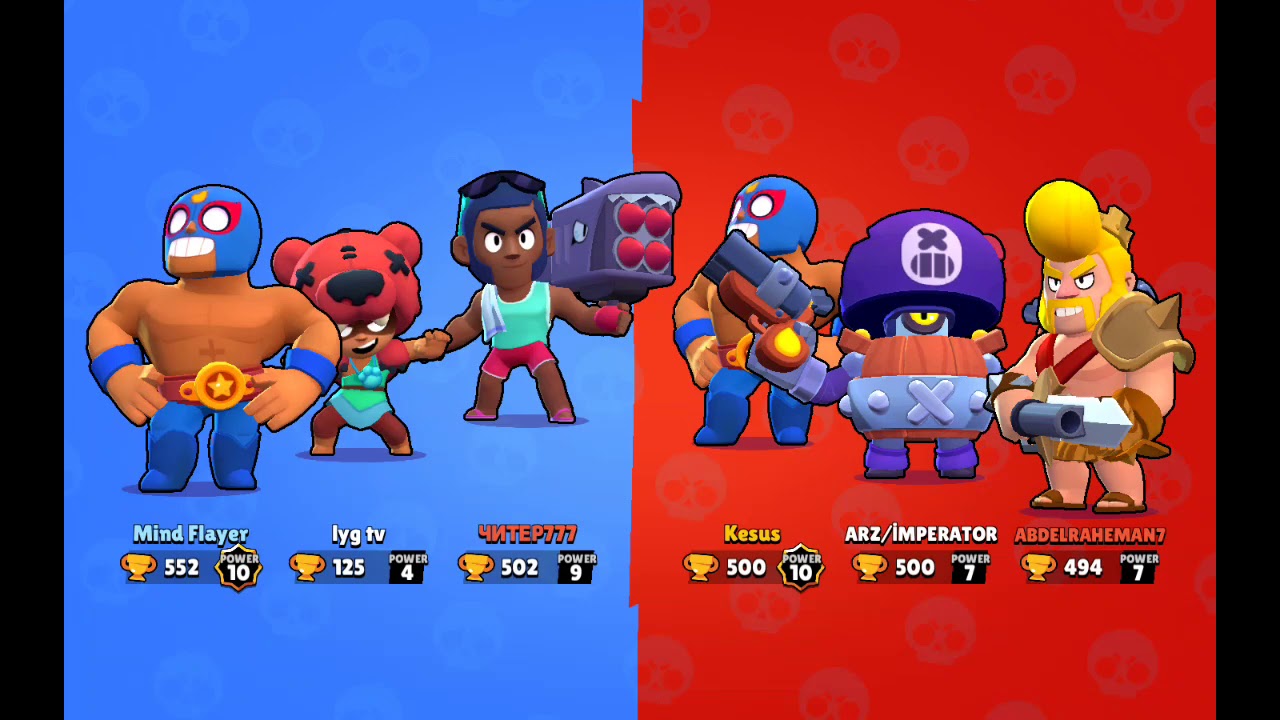 crazy brawl stars games with oscar ( mind flayer ) - YouTube