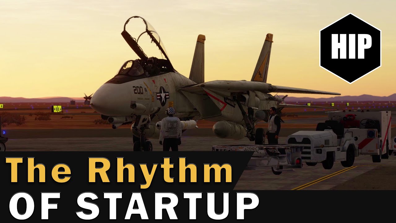 DCS F14A The rhythm of startup l Cinematic Cold&Dark start - YouTube