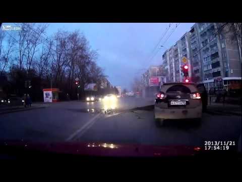 Trafikte inanlmaz olay