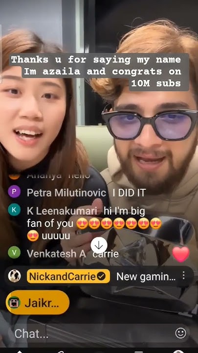 @NickandCarrie @NickandCarrie Tysm - YouTube