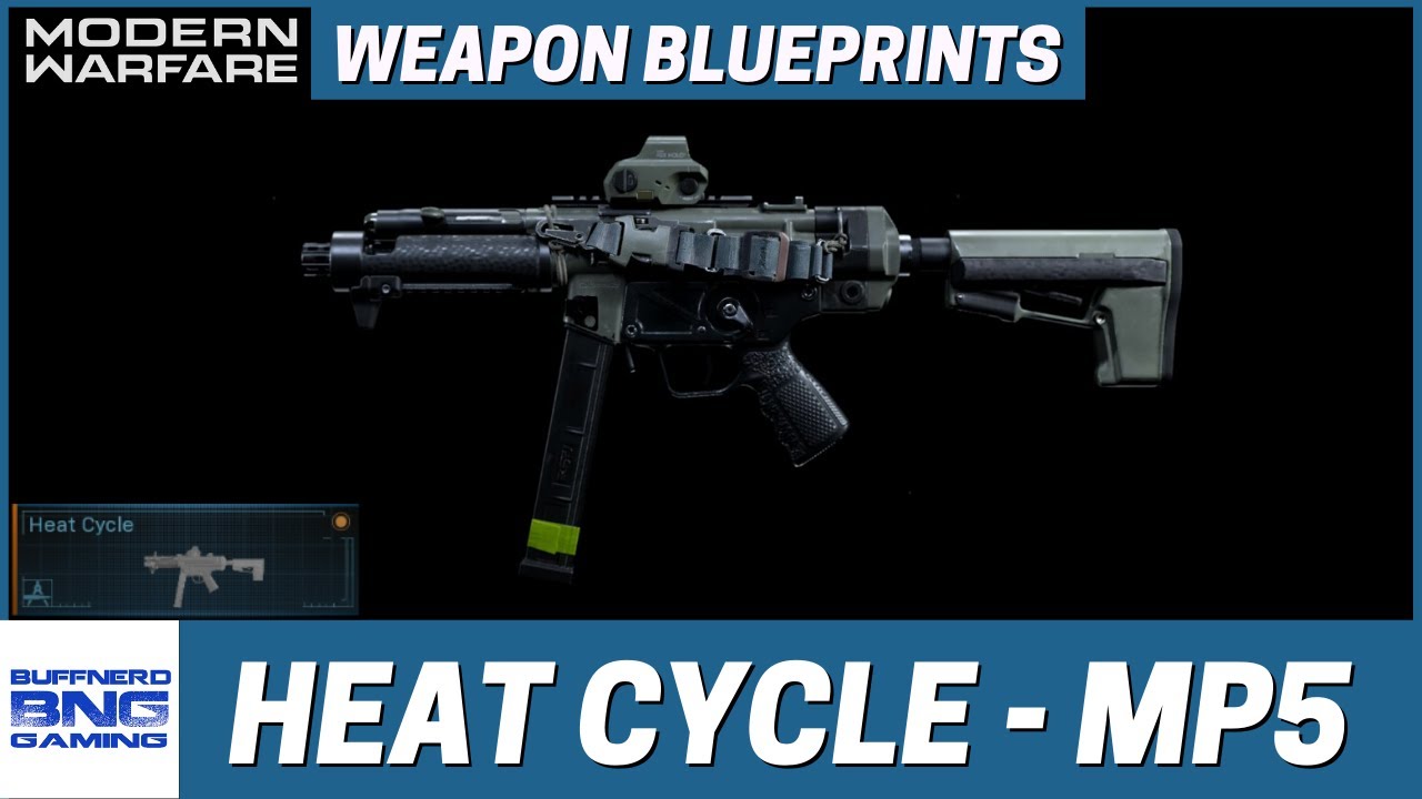 Heat Cycle MP5 Weapon Blueprint - Call Of Duty Modern Warfare - YouTube