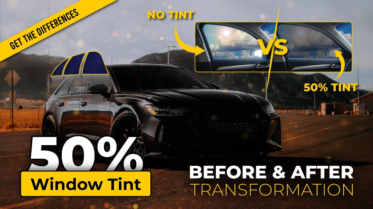 50 Window Tint Before and After - YouTube