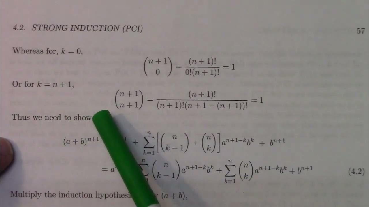 Foundations: induction proof corrections, 2-26-25 - YouTube