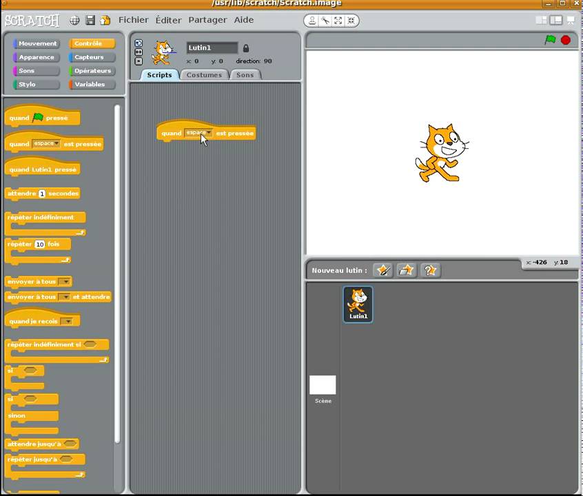 Scratch-Wedo, activer moteur - YouTube