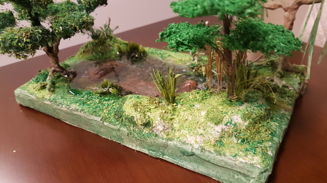 DIORAMA MANGUEZAL PÂNTANO LIMPO - YouTube