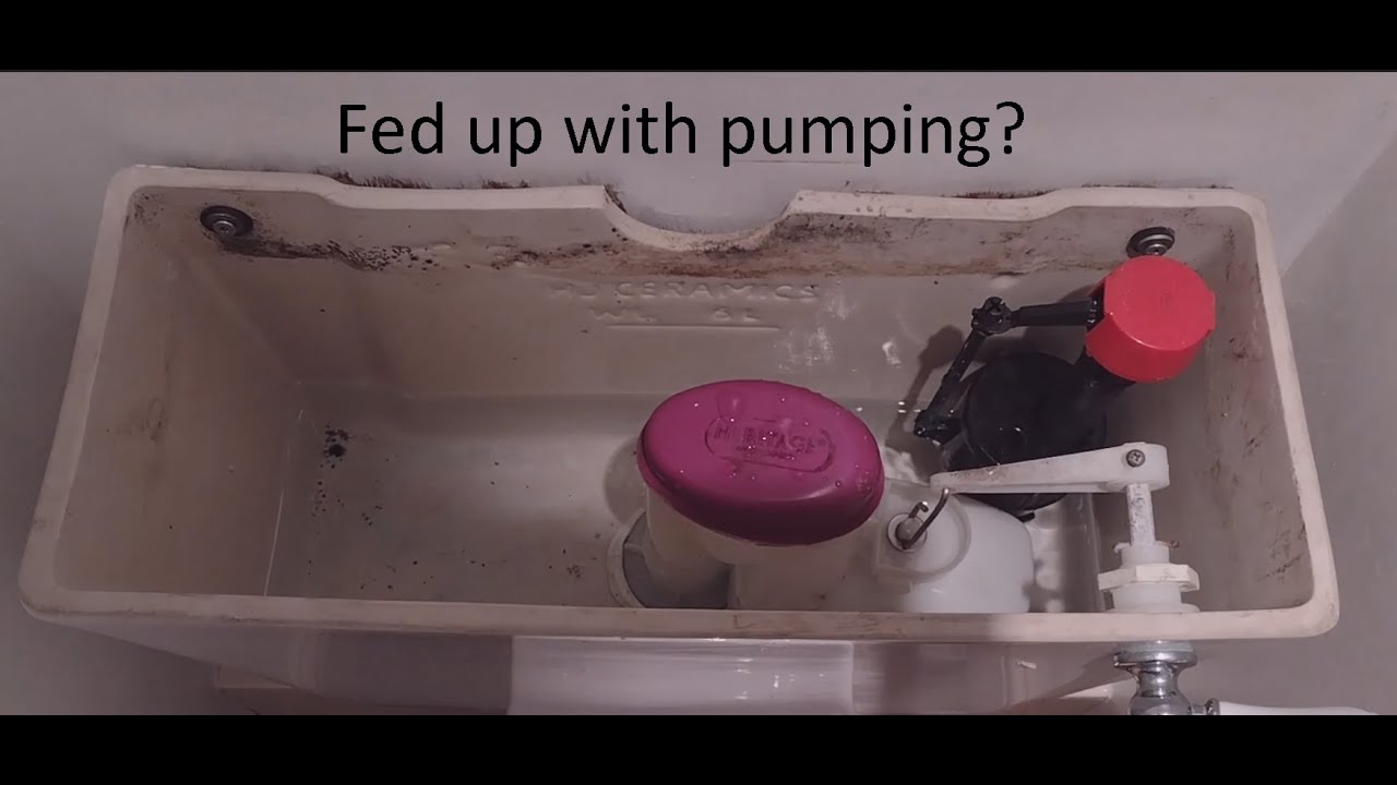 No more pumping! Easy toilet flush fix - YouTube