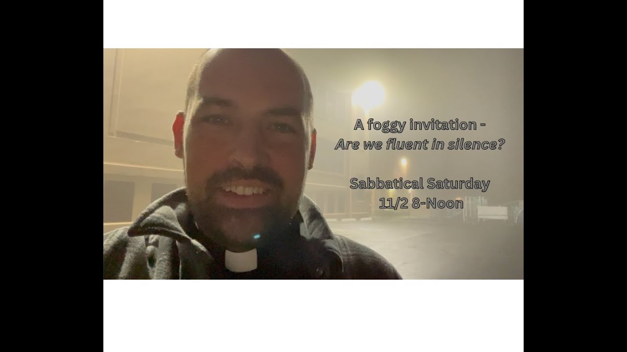 Sabbatical Saturday November 2nd 8-Noon! Come join! - YouTube
