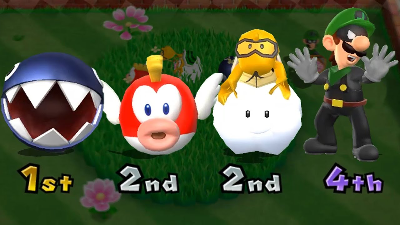 Mario Party 9 - Minigame - Omb Bomb Vs Cheep Cheep Vs Lukita Vs Luigi ...
