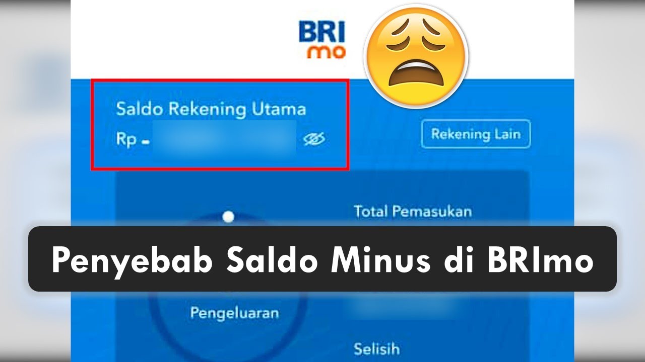 Penyebab Saldo Minus di Rekening BRI (BRImo) - YouTube