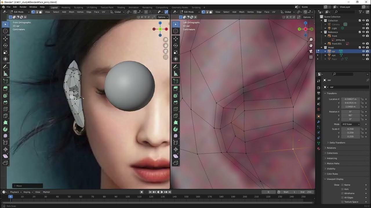 [Blender]Face Modeling_08 - YouTube