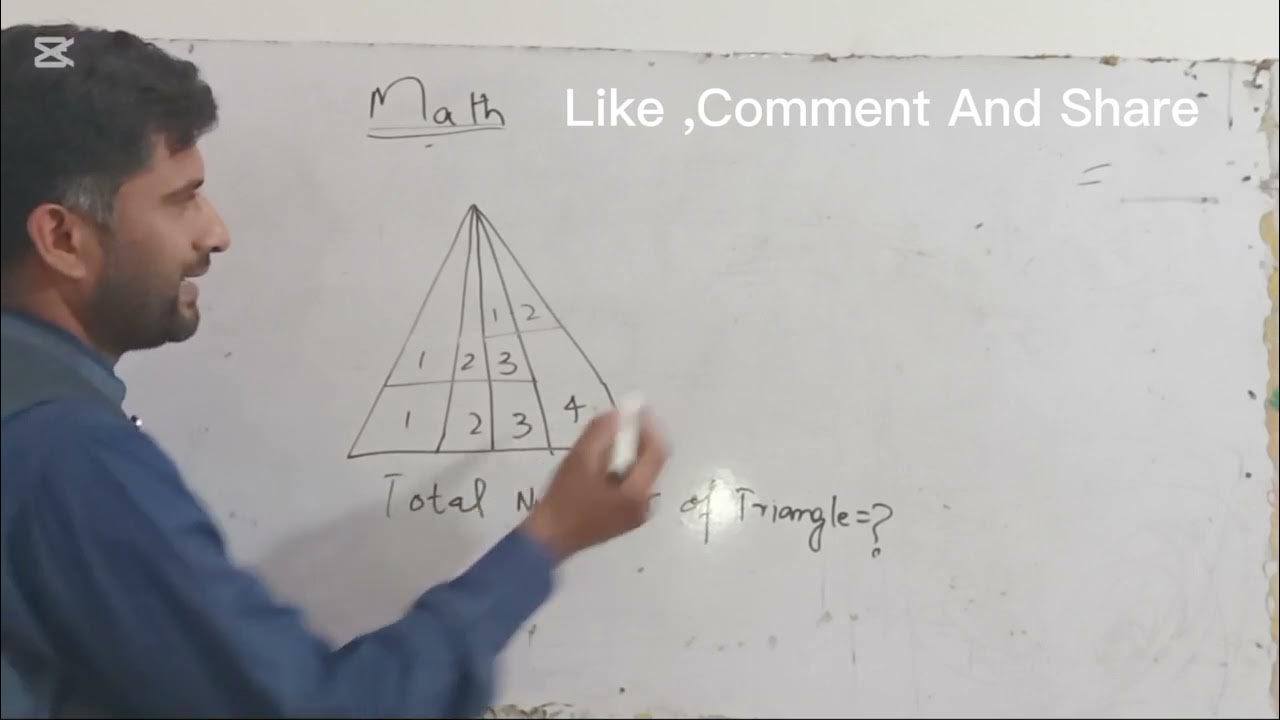 Calculate the number of triangles in given figure @Easymath0786 - YouTube
