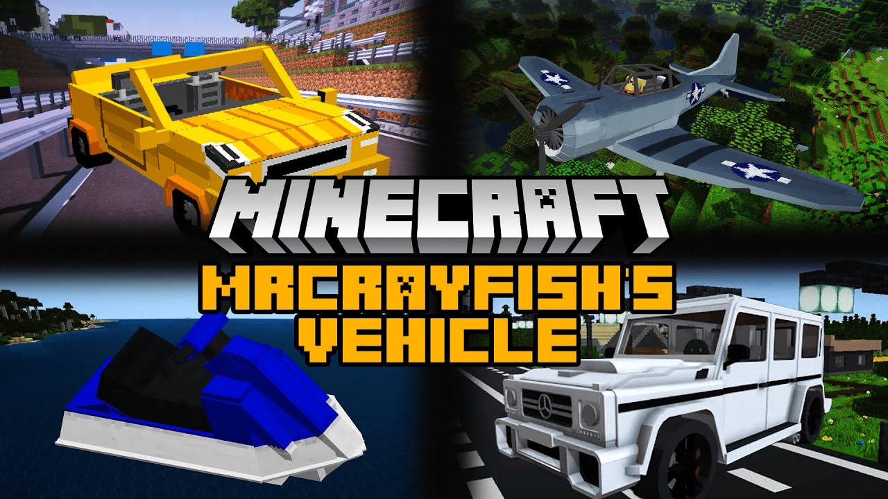 Мод на Машины в Майнкрафт | mrcrayfish's vehicle Мод на Автомобили в ...